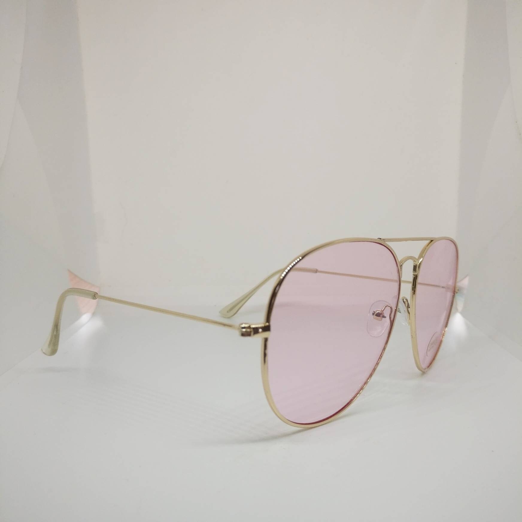 Deadstock Pink Aviators Sunglasses UV Protected Coloured Lense - Etsy