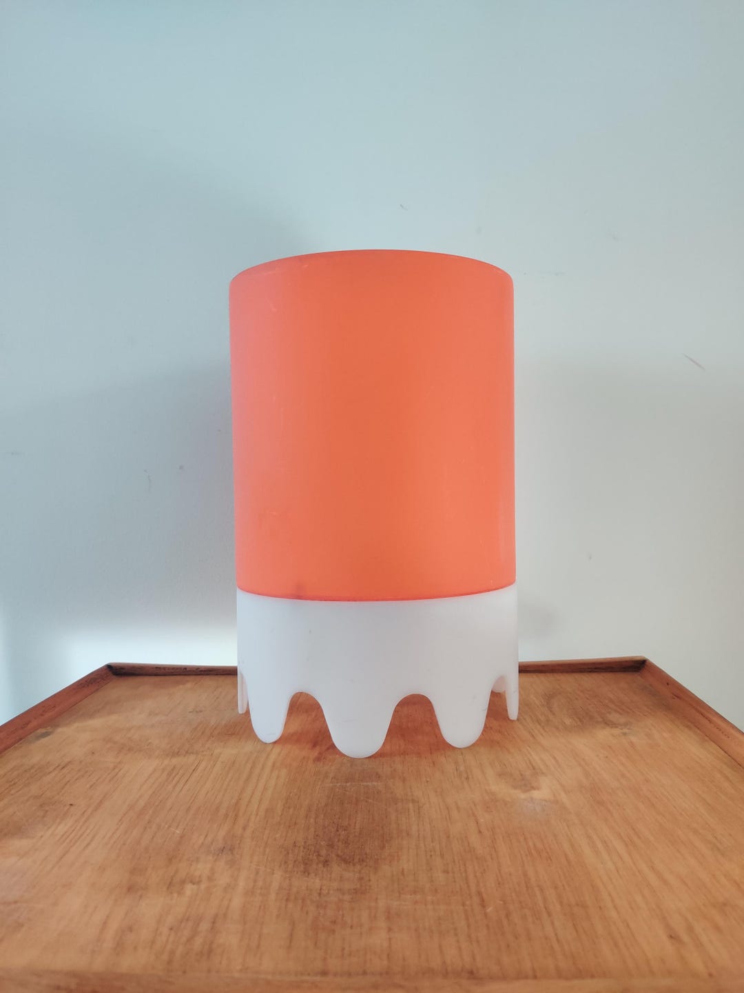 Rare Vintage 90s Habitat Made in Italy Orange Plastic Lamp, Vintage ...