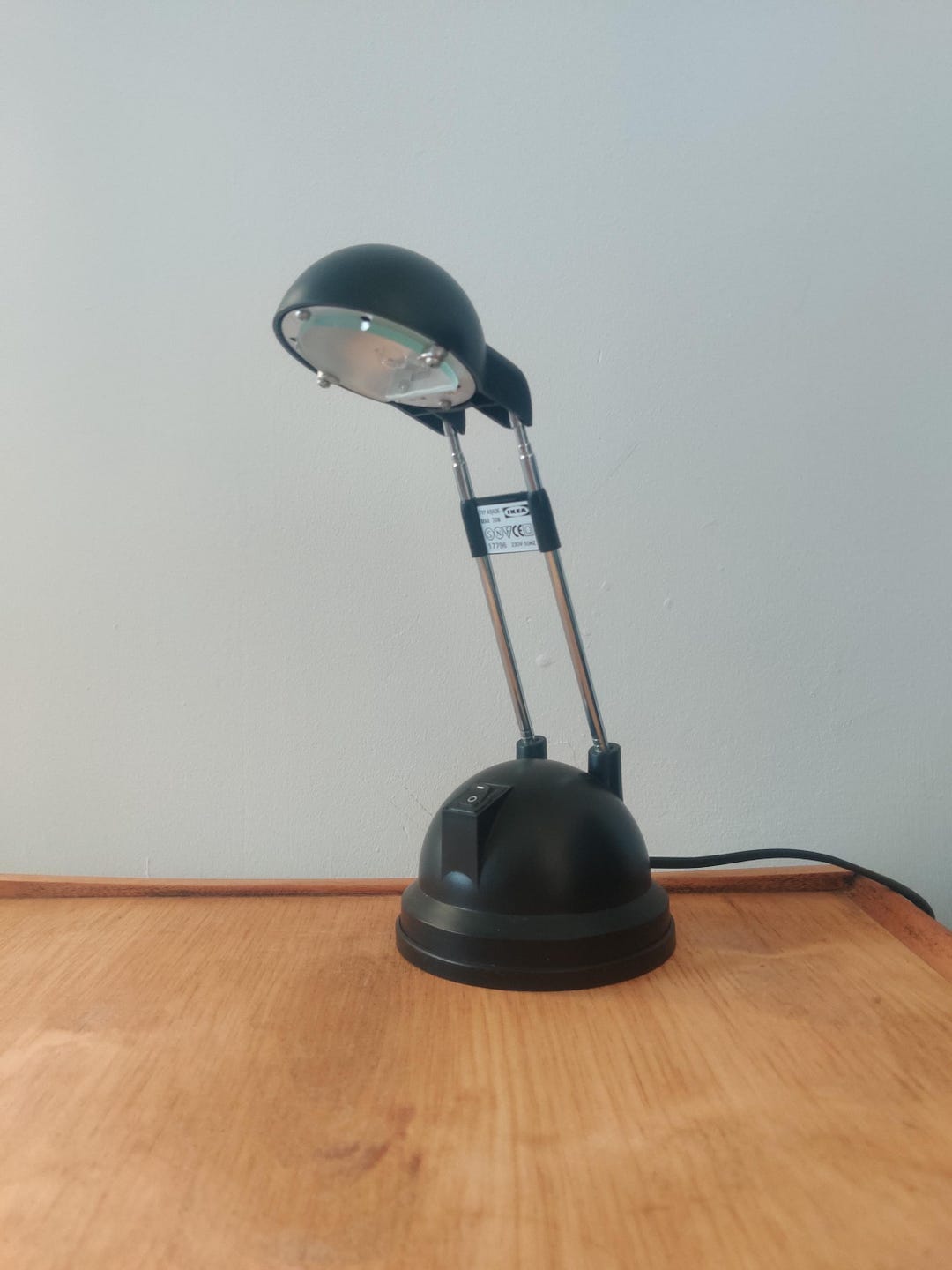 IKEA Espressivo Vintage Post Modern Table, Desk, Work Lamp Matte Black ...