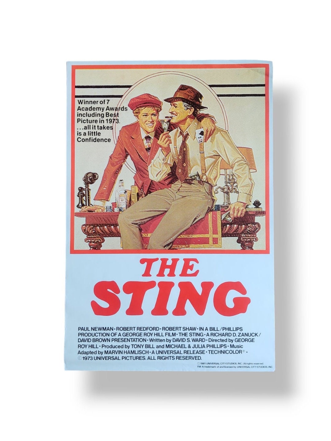 The Sting 1980's True Vintage Movie Poster Print. - Etsy