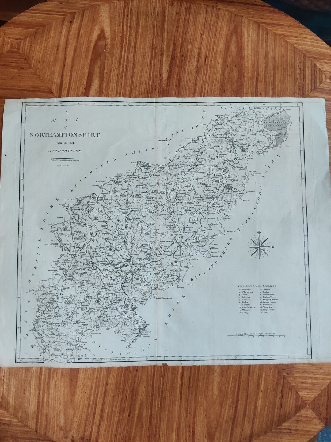 Map of Northampton 1805 Map, Published by John Stockdale, Antique Map ...