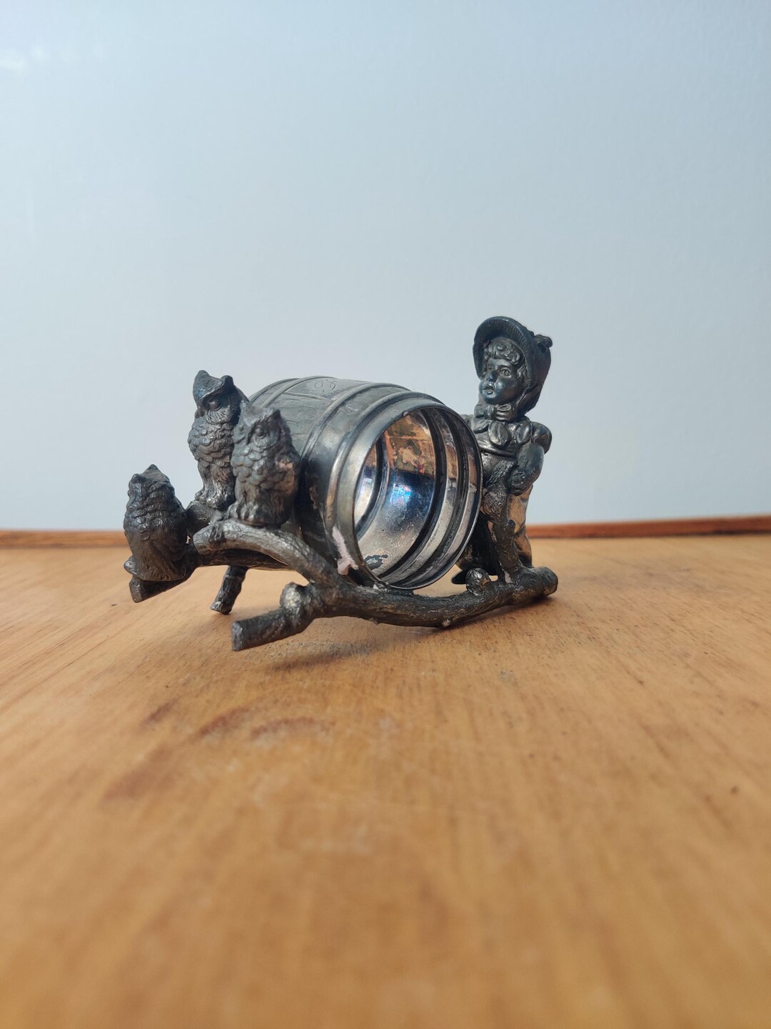 Antique Victorian Kate Greenaway Girl Figural Napkin Ring. - Etsy