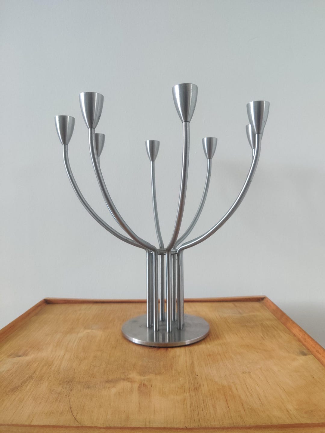 IKEA Stockholm Candelabra, Knut Hagberg Design, Satin Steel 8-tier ...