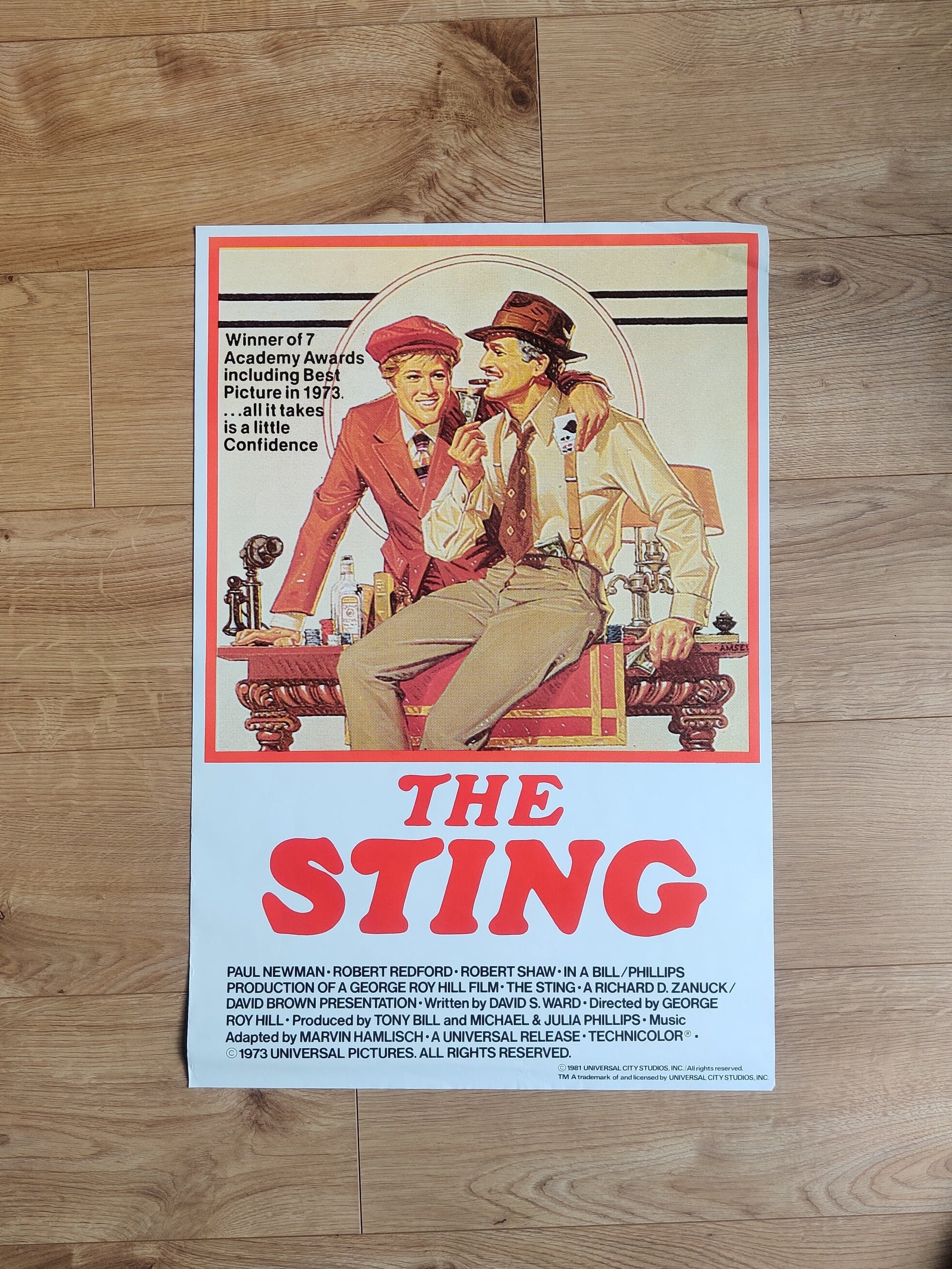 The Sting 1980's True Vintage Movie Poster Print. - Etsy