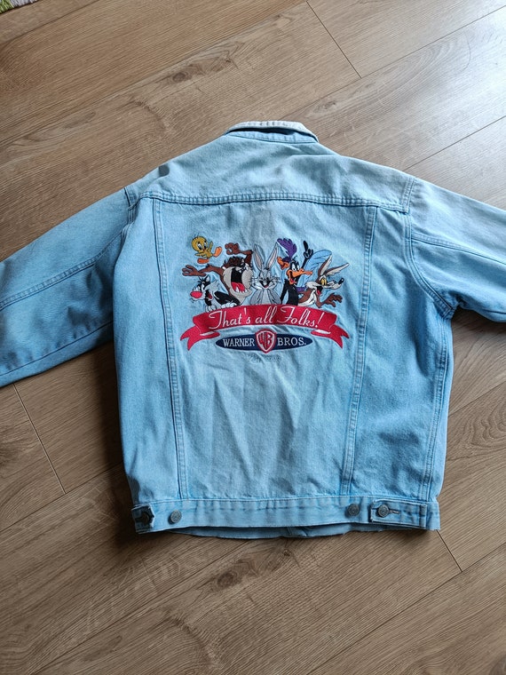 1997 Warner bros Looney Tunes embroidered denim jacket - Gem