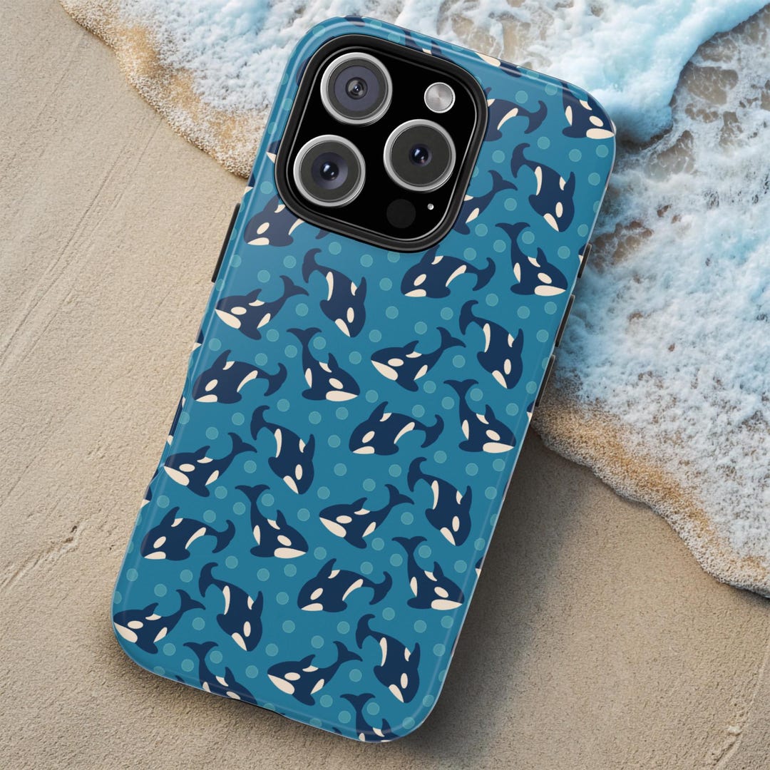Killer Whale Pattern Tough Phone Cases for Iphones and Samsung Galaxies ...