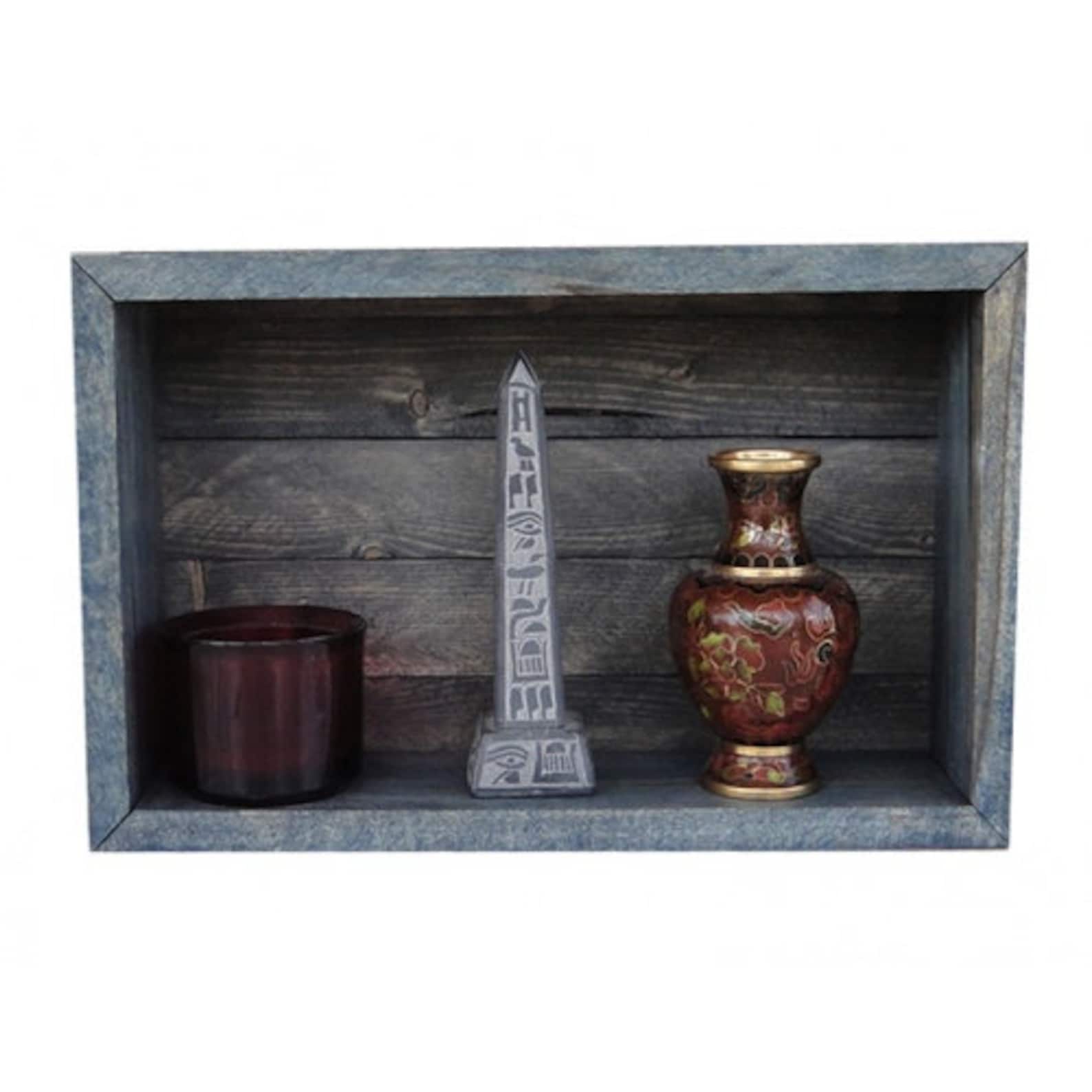 Wood / Wooden Shadow Box Display With Backing Two Tone - Etsy