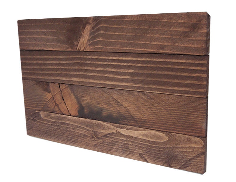 Real Wood / Wooden Dark Walnut Sign Blank Plank DIY Decor - Wedding ...