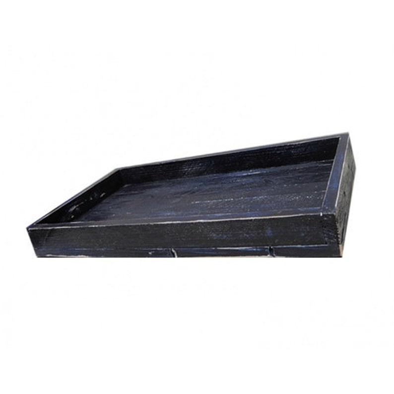 Wood Display / Serving Tray - Navy Blue - Decorative Distressed Vintage ...