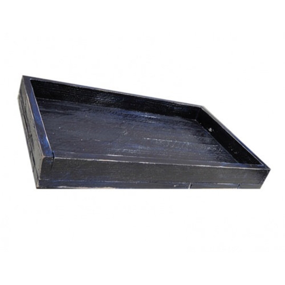 Wood Display / Serving Tray - Navy Blue - Decorative Distressed Vintage ...