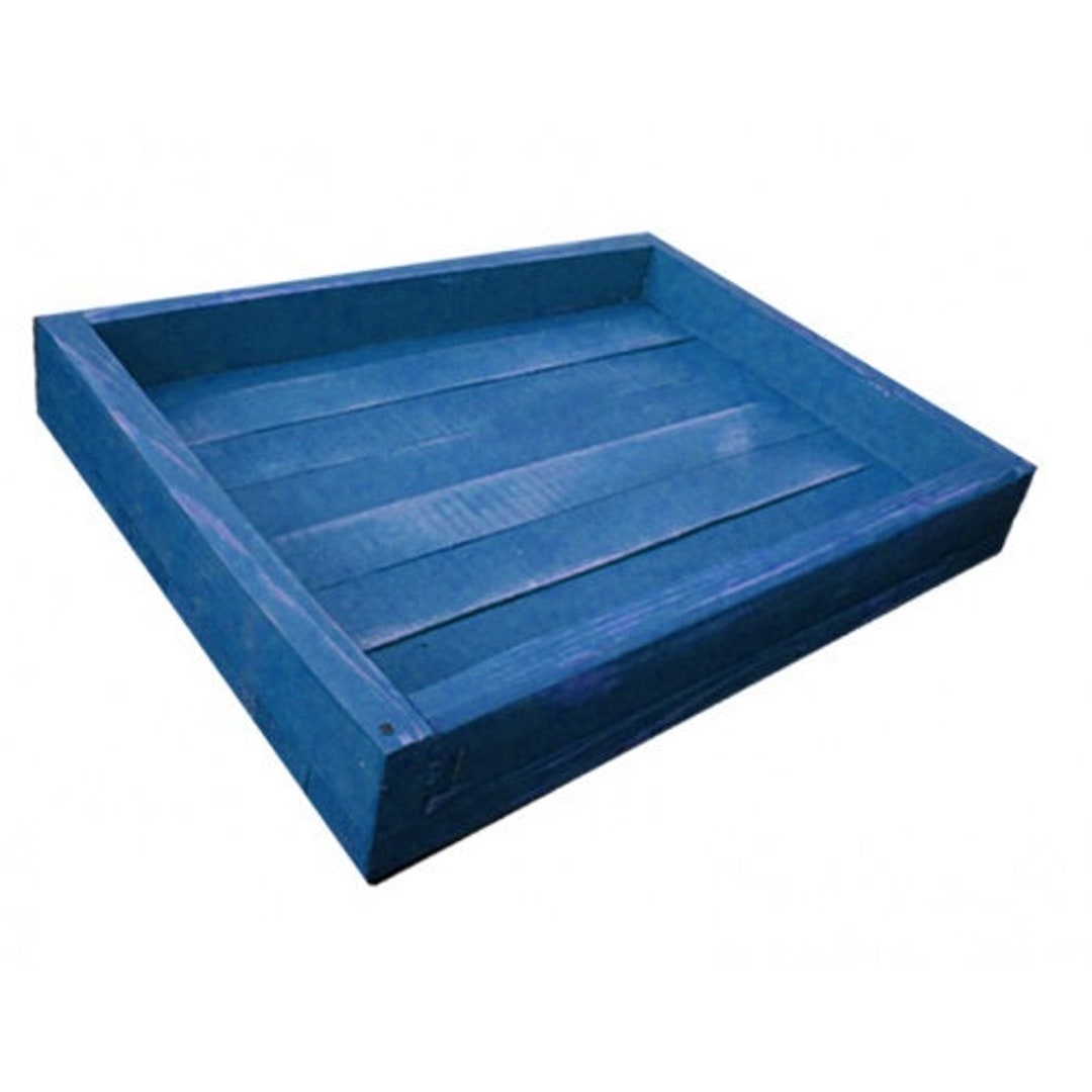 Wood Display / Serving Tray - Royal Blue - Decorative Distressed ...