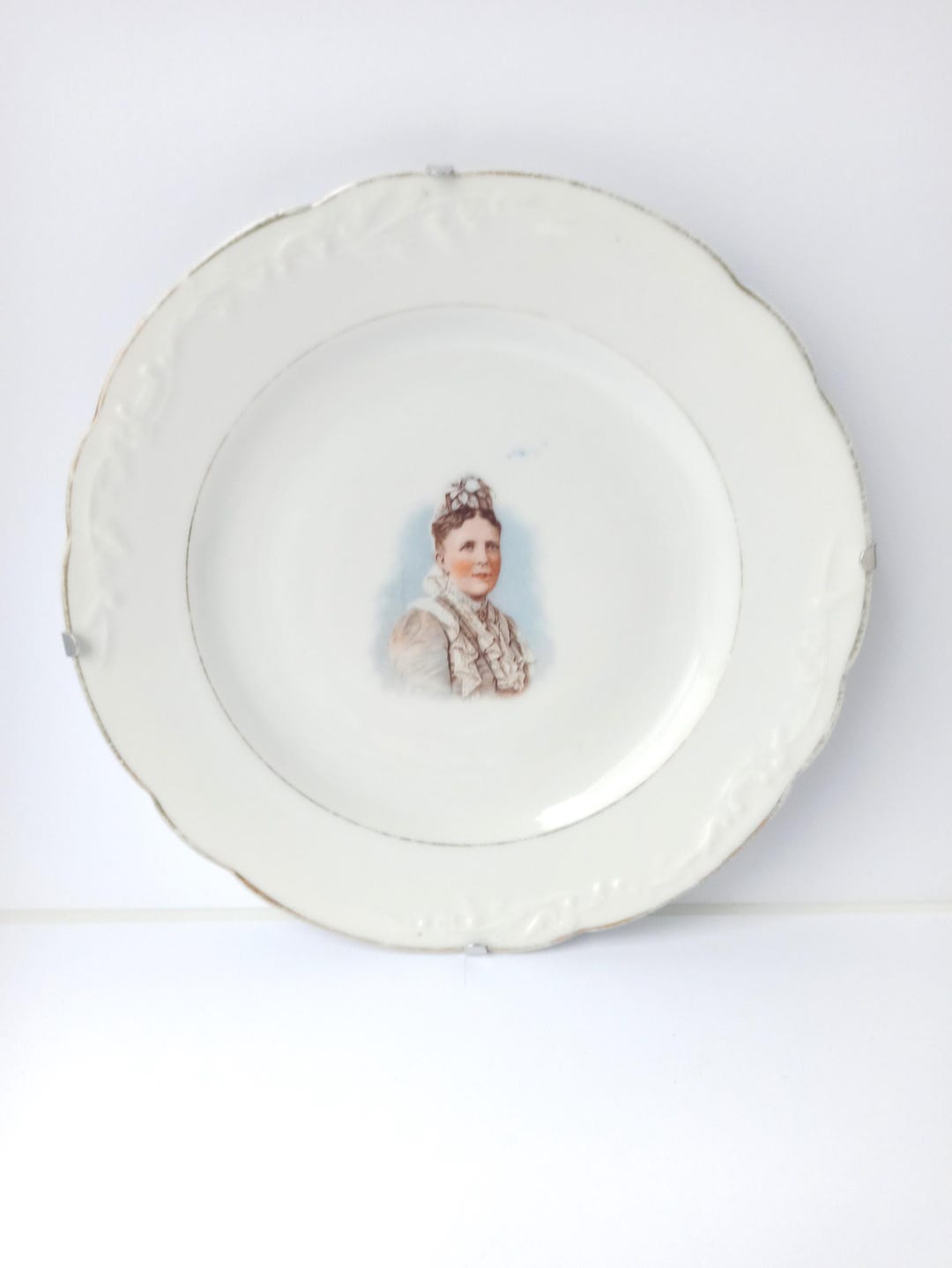 Antique Plate 1900 Yohan Ekelund Ystad Drottning Sophia/sweden Antique ...