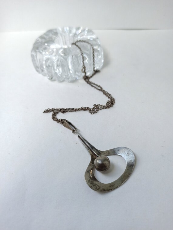 Vintage modernist Norway chain pendant OXO H.C Ostrem… - Gem