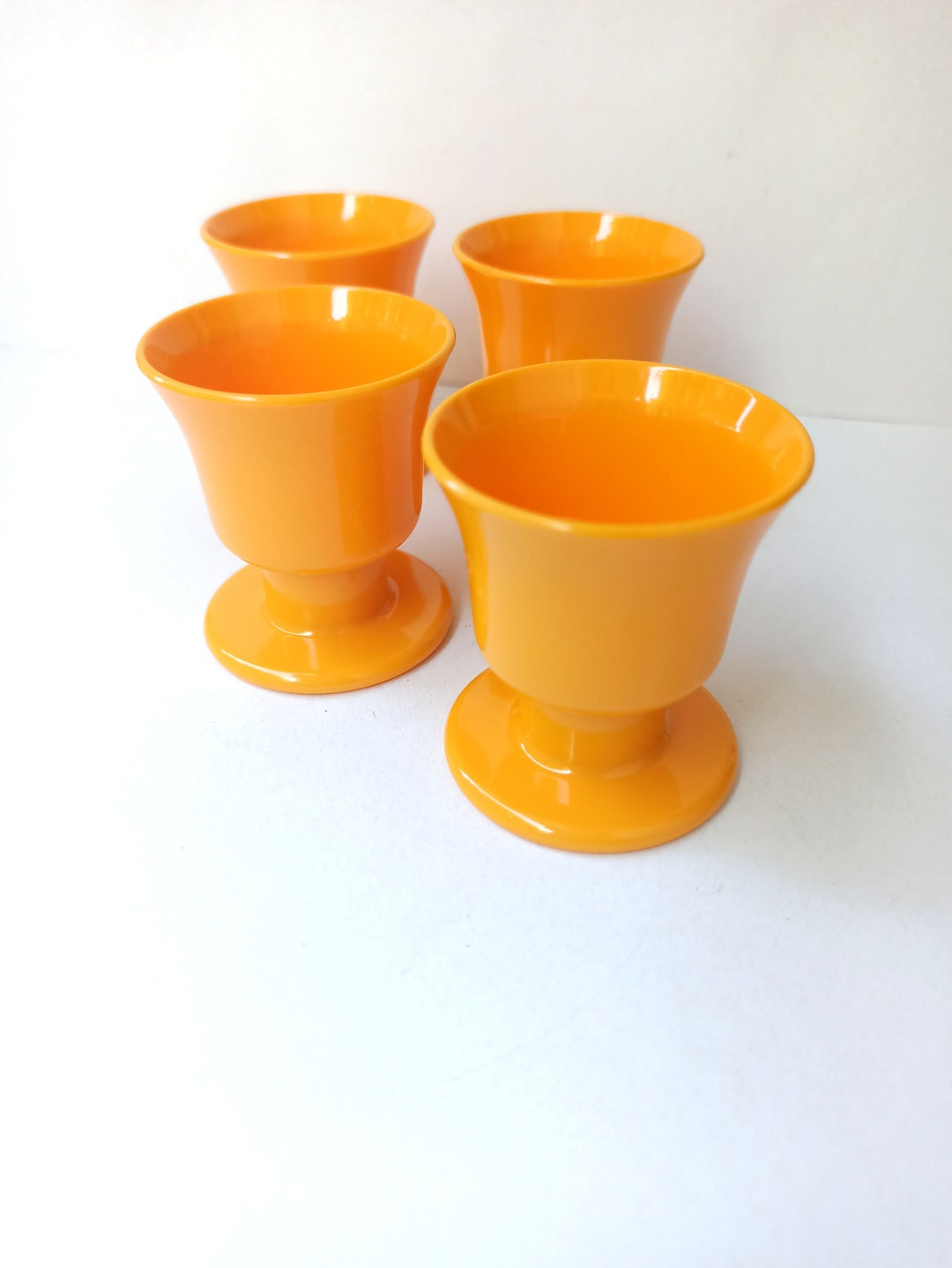 Set of 4 Egg Cups Vintage Plastic Scandinavia, Easter Forse Gnista ...