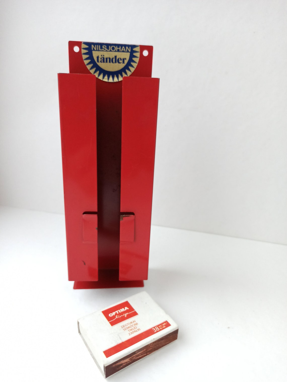 Vintage Swedish Matchbox Lights up Nils Johans Design Red - Etsy UK