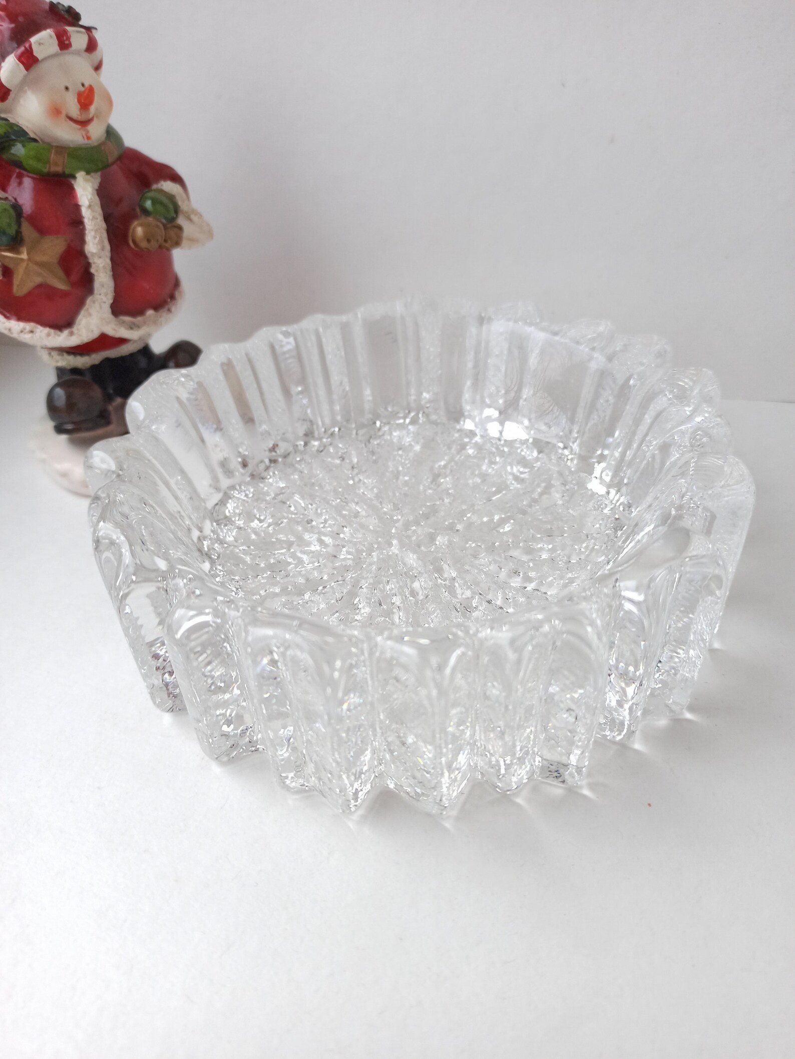 Hadeland Nautilus Crystal Bowl by Willy Johansson Norway Scandinavian ...