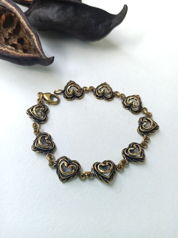 Vintage Kalevala Koru Bronze Bracelet Made in Finland… - Gem