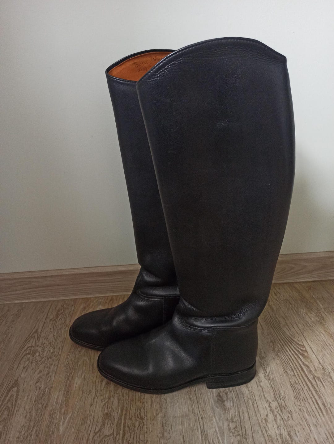 Vintage Königs Womens Size 40 1/2 Black Leather English Riding ...