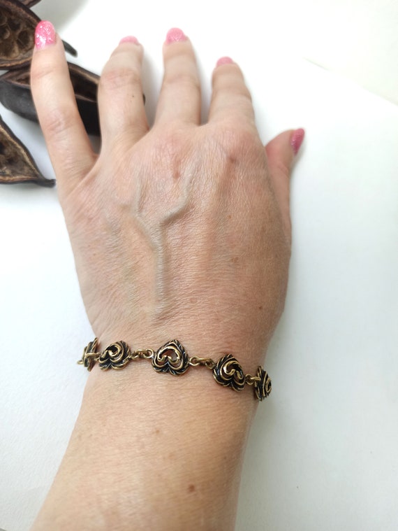 Vintage Kalevala Koru Bronze Bracelet Made in Finland… - Gem