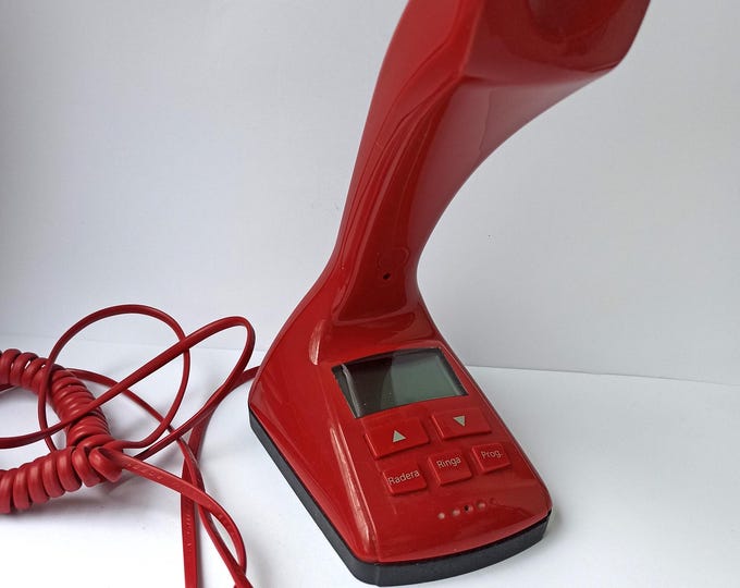 Vintage Telia Kobra Desk Telephone From Ericsson, 1990s | Made in ...