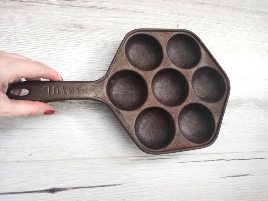 Vintage/antique Jotul Cast Iron Plett / Pancake Pan Norway - Etsy