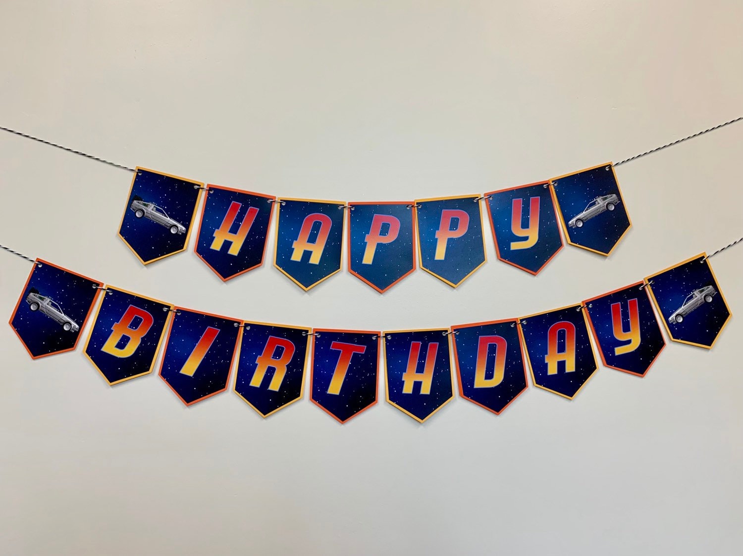 Back to the Future Birthday Banner digital Instant - Etsy