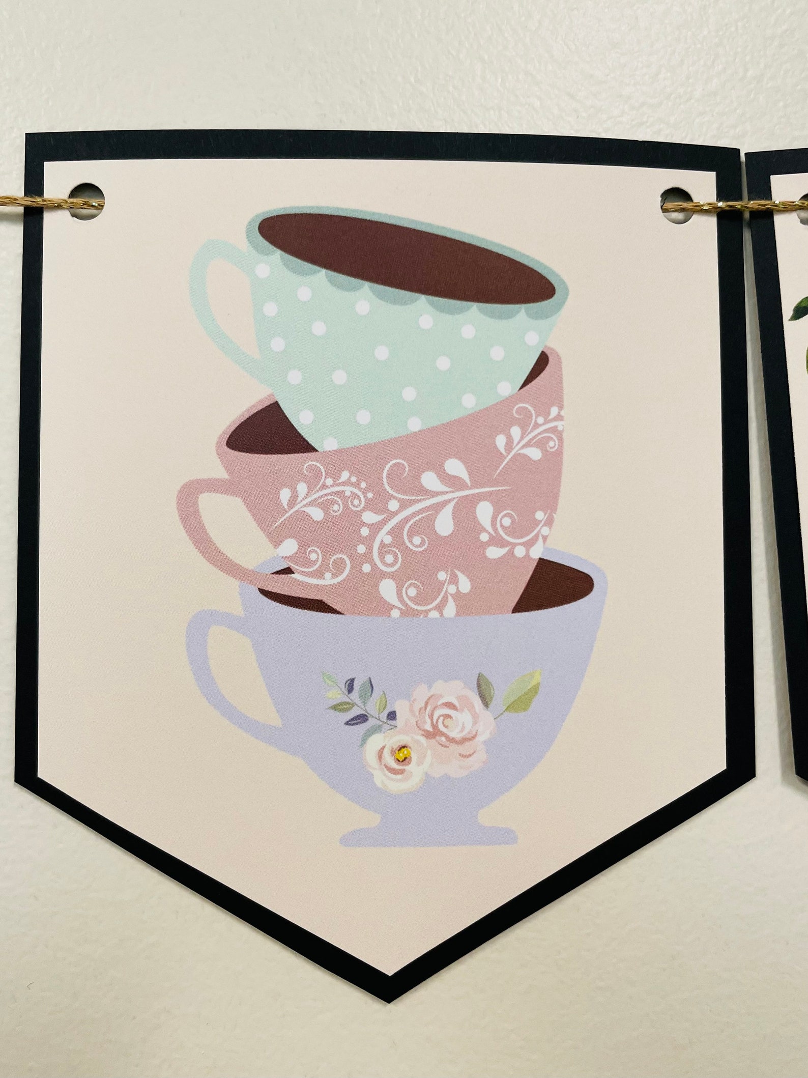 Spill the Tea British Tea Party Banner digital Instant - Etsy
