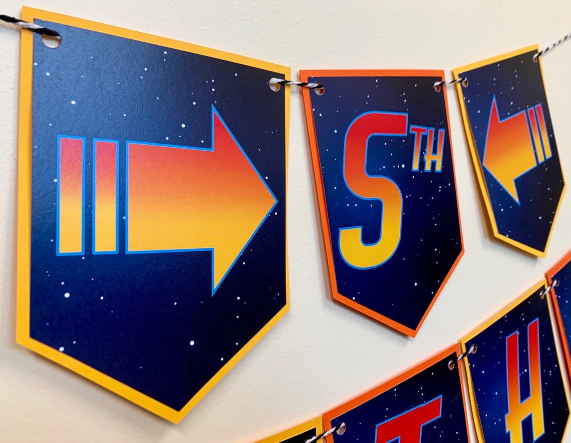 Back to the Future Birthday Banner digital Instant - Etsy