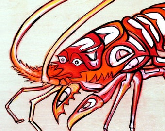 Lobster painting | Etsy