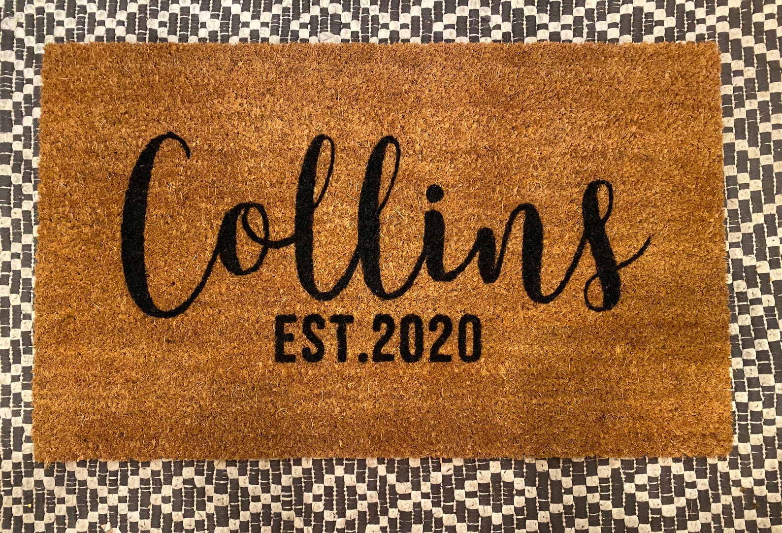 Custom Hand Painted Door Mat - Etsy