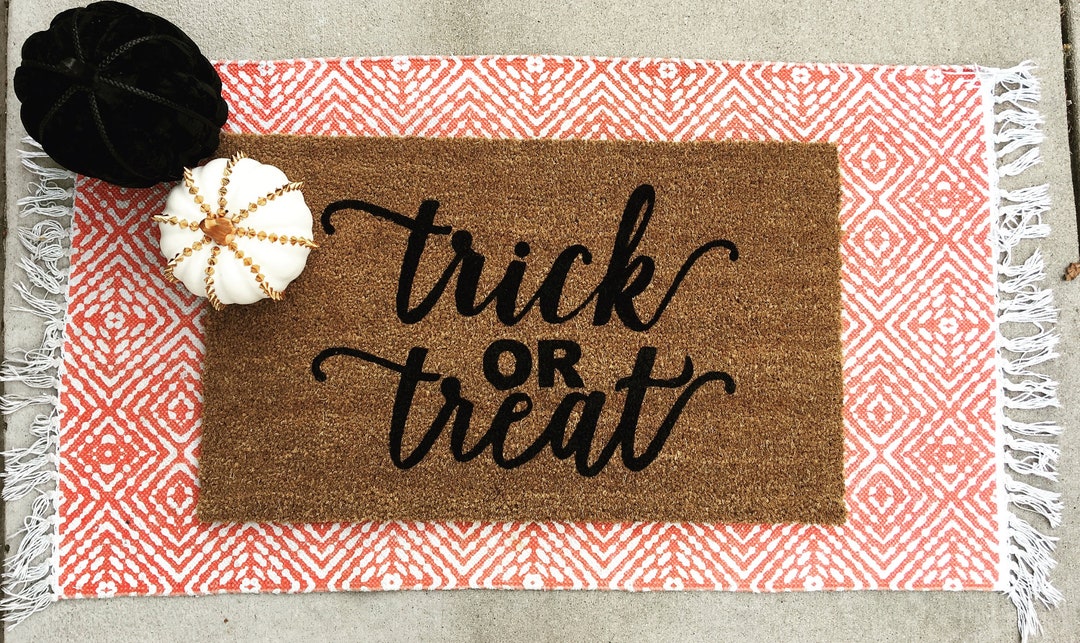 Custom Hand Painted Door Mat -halloween - Etsy