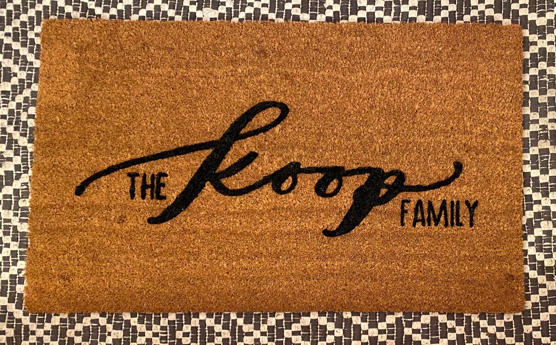 Custom Hand Painted Door Mat - Etsy