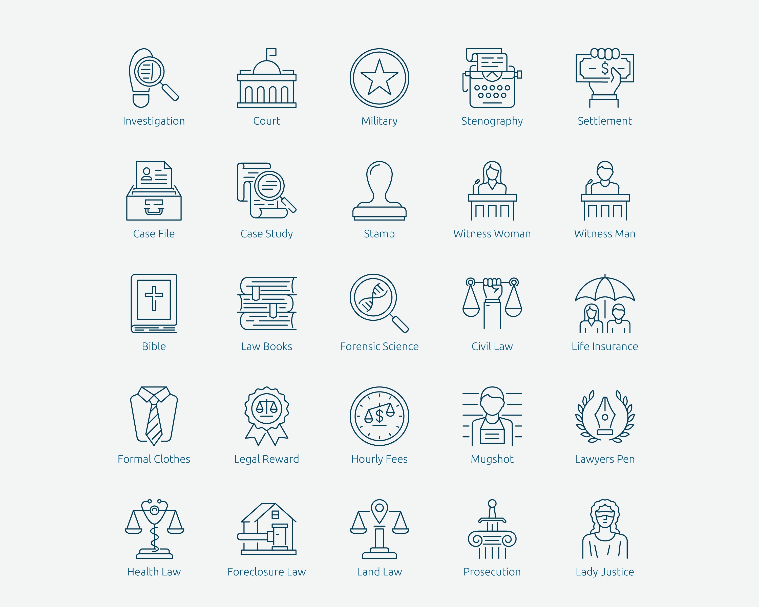 Law Icons in Vector and PNG - Etsy