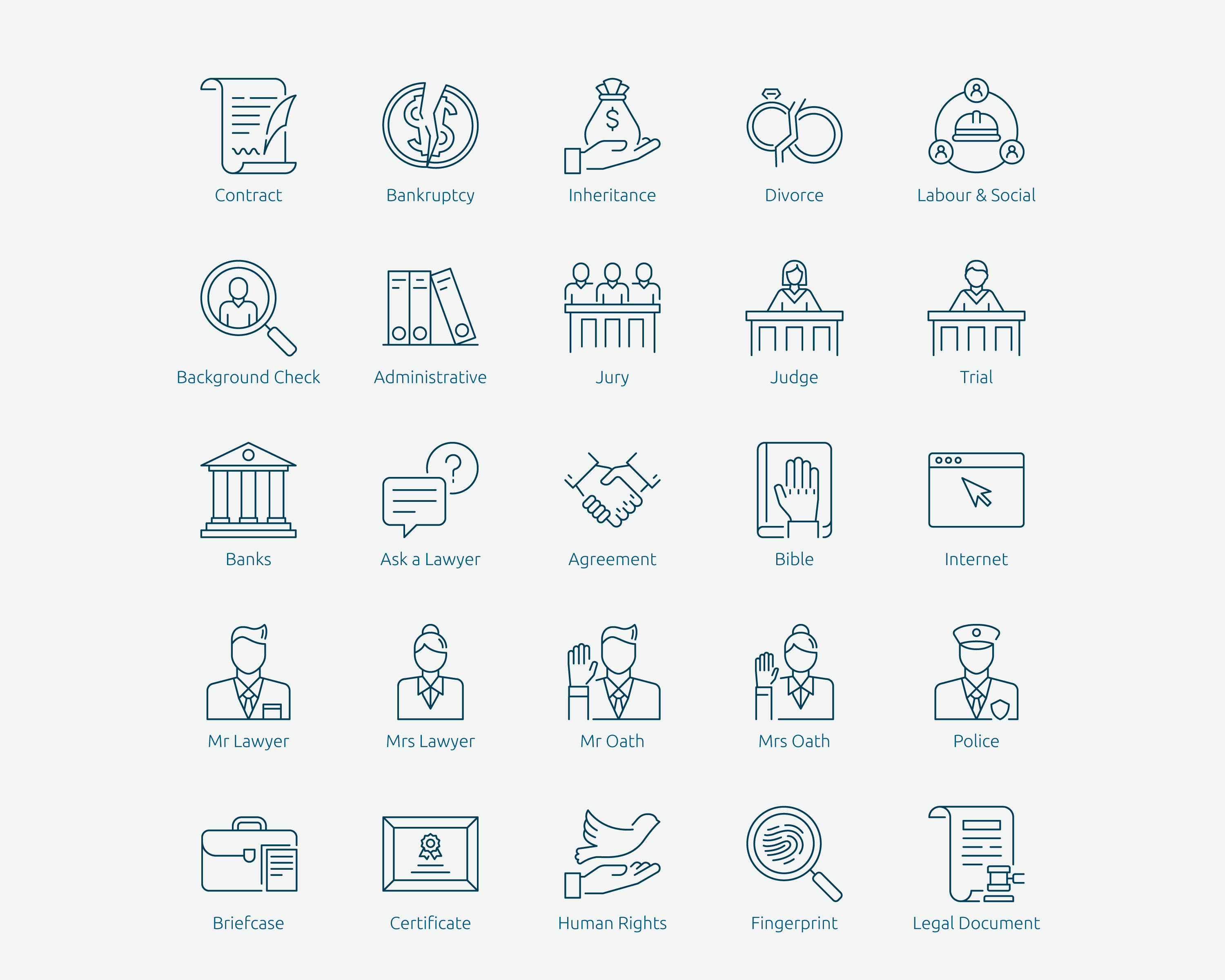 Law Icons in Vector and PNG - Etsy