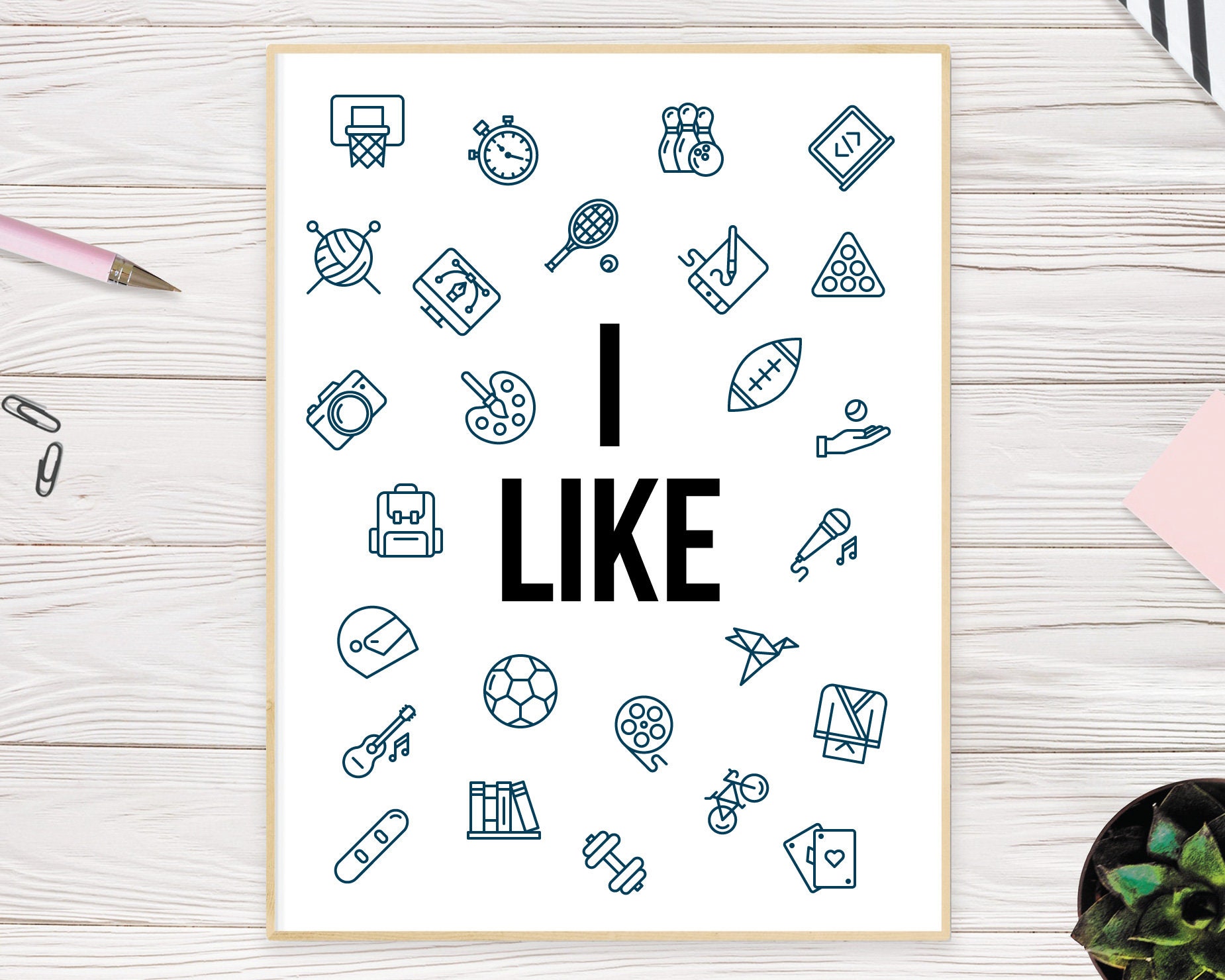 Interests Icons in Vector and PNG - Etsy