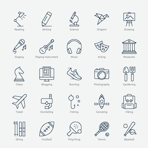 Resume Icons in Vector and PNG - Etsy