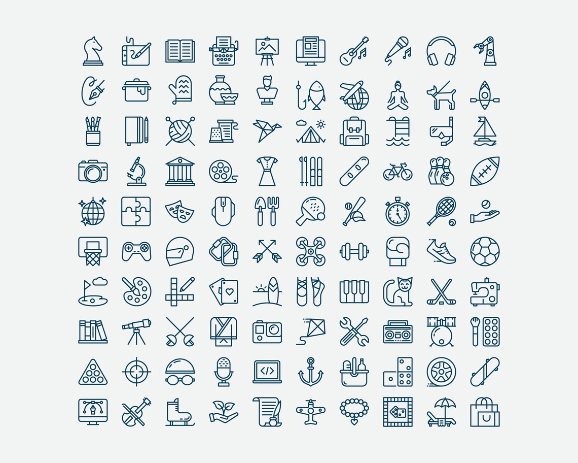 Interesse Icons in Vektor und PNG - Etsy.de