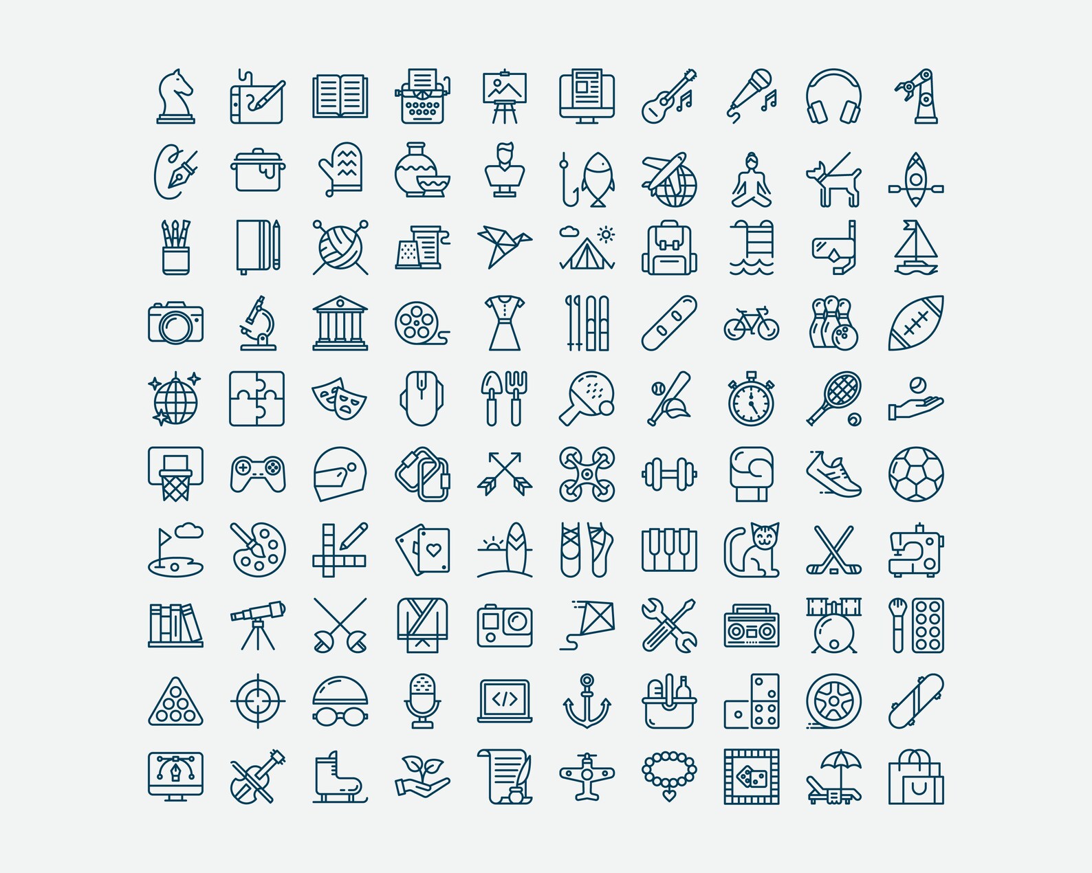 Interests Icons in Vector and PNG - Etsy
