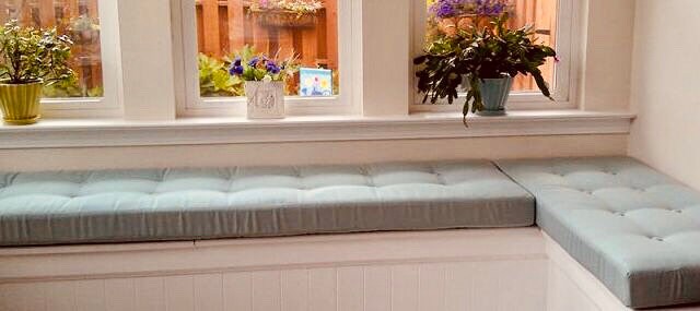 French Linen Tufted and Buttoned Window Bench Seats and Box - Etsy UK