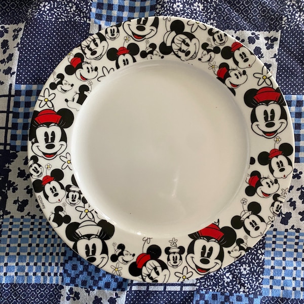 Mickey Mouse Plates - Etsy