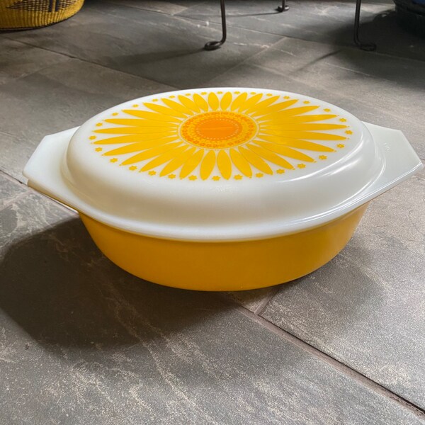 Pyrex Sunflower - Etsy