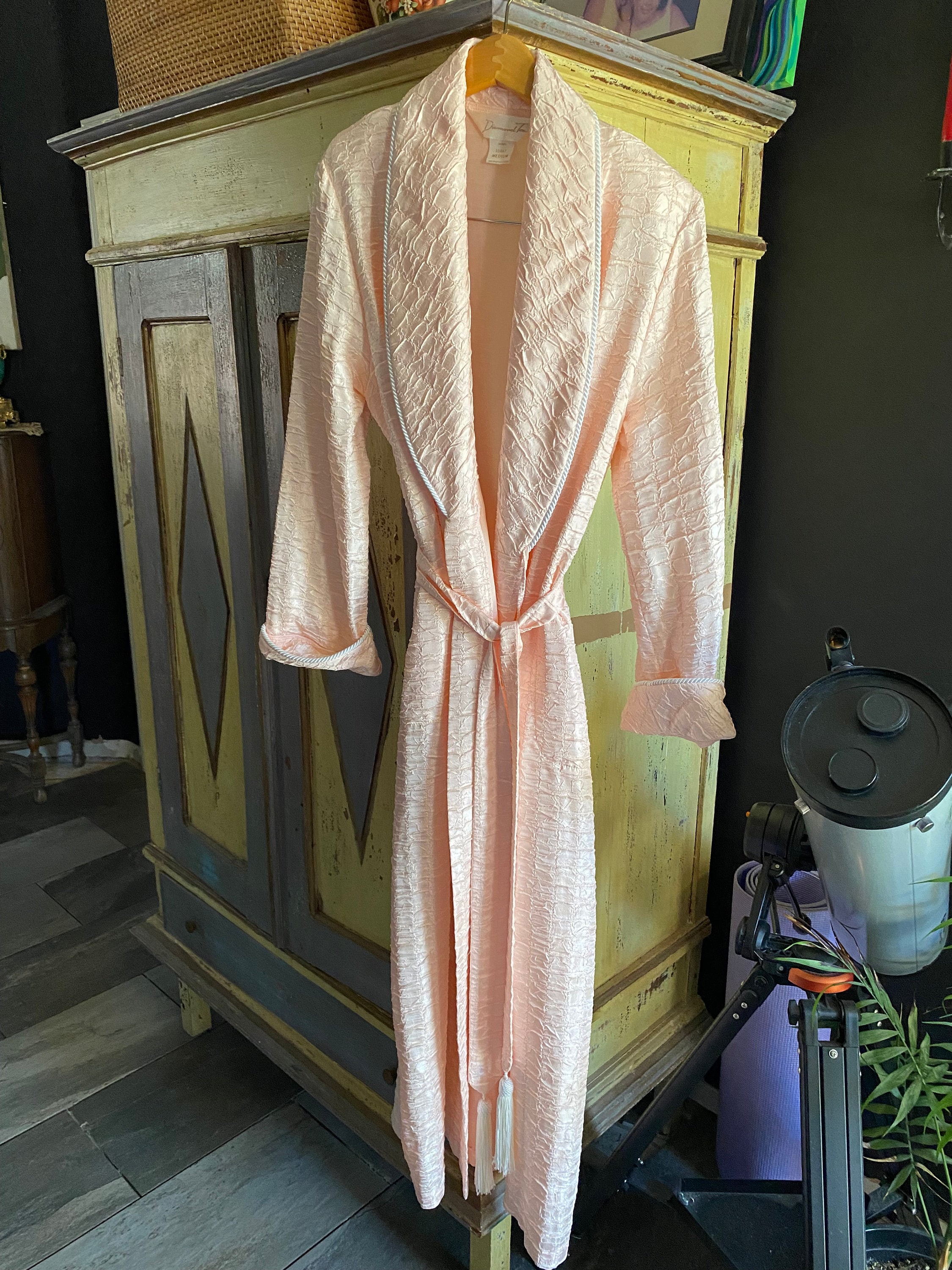 Vintage Diamond Tea Robe - Etsy