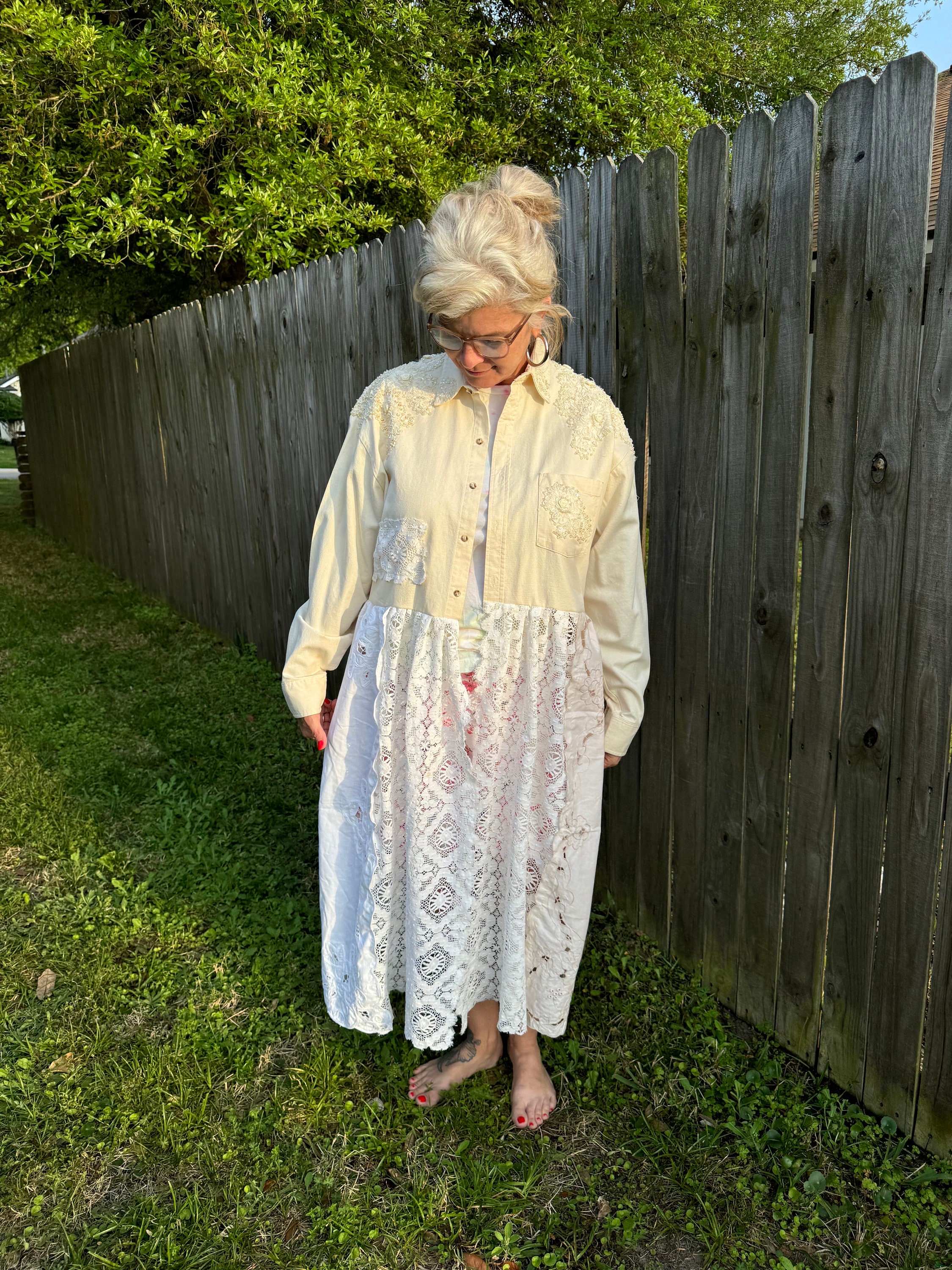 Upcycled Duster With Vintage Fabrics. - Etsy