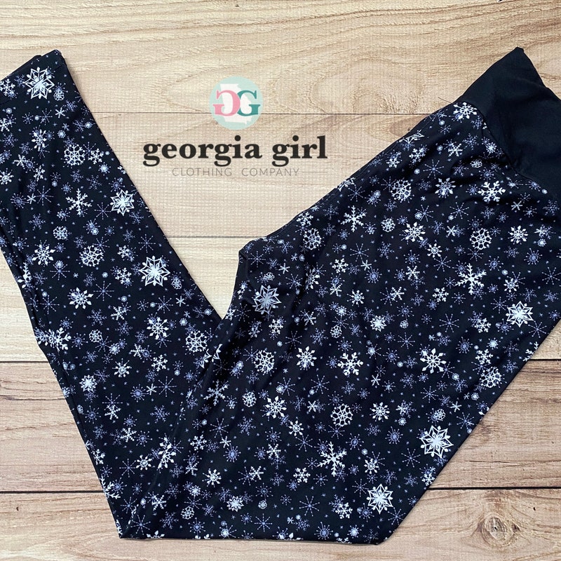 Snowflake Leggings - Etsy