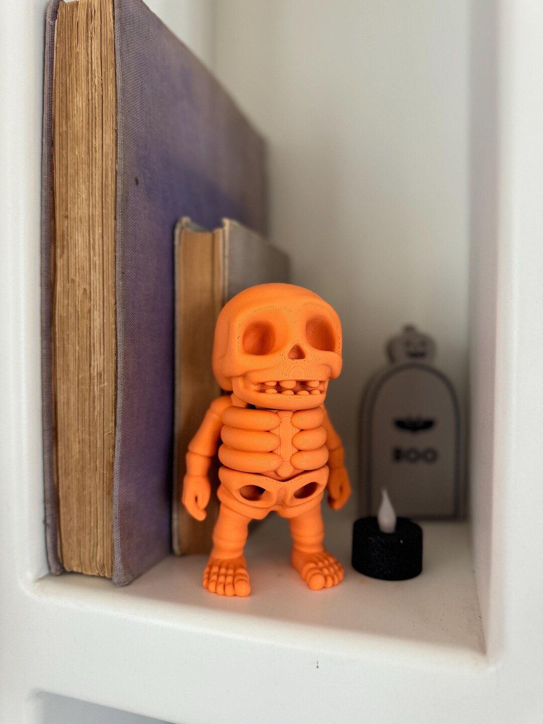 Large 6 3D Printed Skeleton Fidget Toy Articulated Halloween Decor for ...