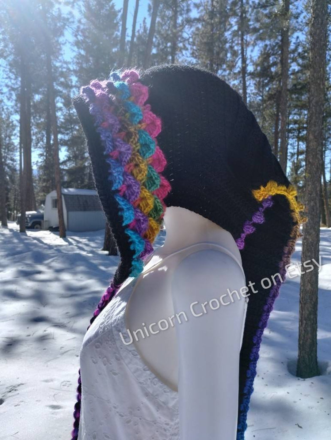 CUSTOM ORDER Dragon Scale Hood Lauwis Dragon Hood Cozy Warm Crochet ...