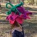 CUSTOM ORDER Kids Fairy Flower Hat Flower Bucket Hat With Stem Cosplay ...