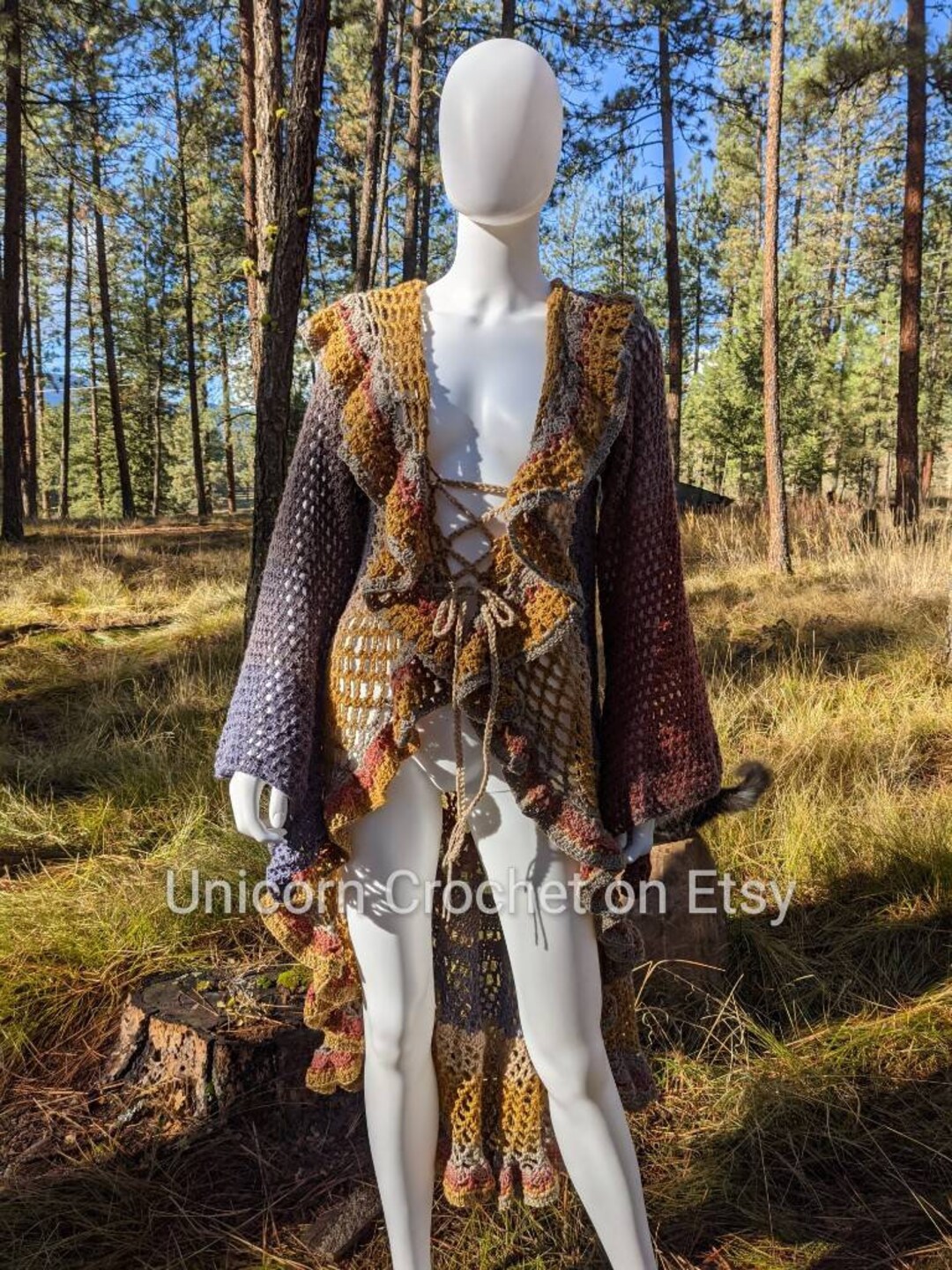 Made to Order Unicorn Crochet Lotus Mandala Duster Morale Fiber Pattern ...