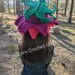 CUSTOM ORDER Kids Fairy Flower Hat Flower Bucket Hat With Stem Cosplay ...