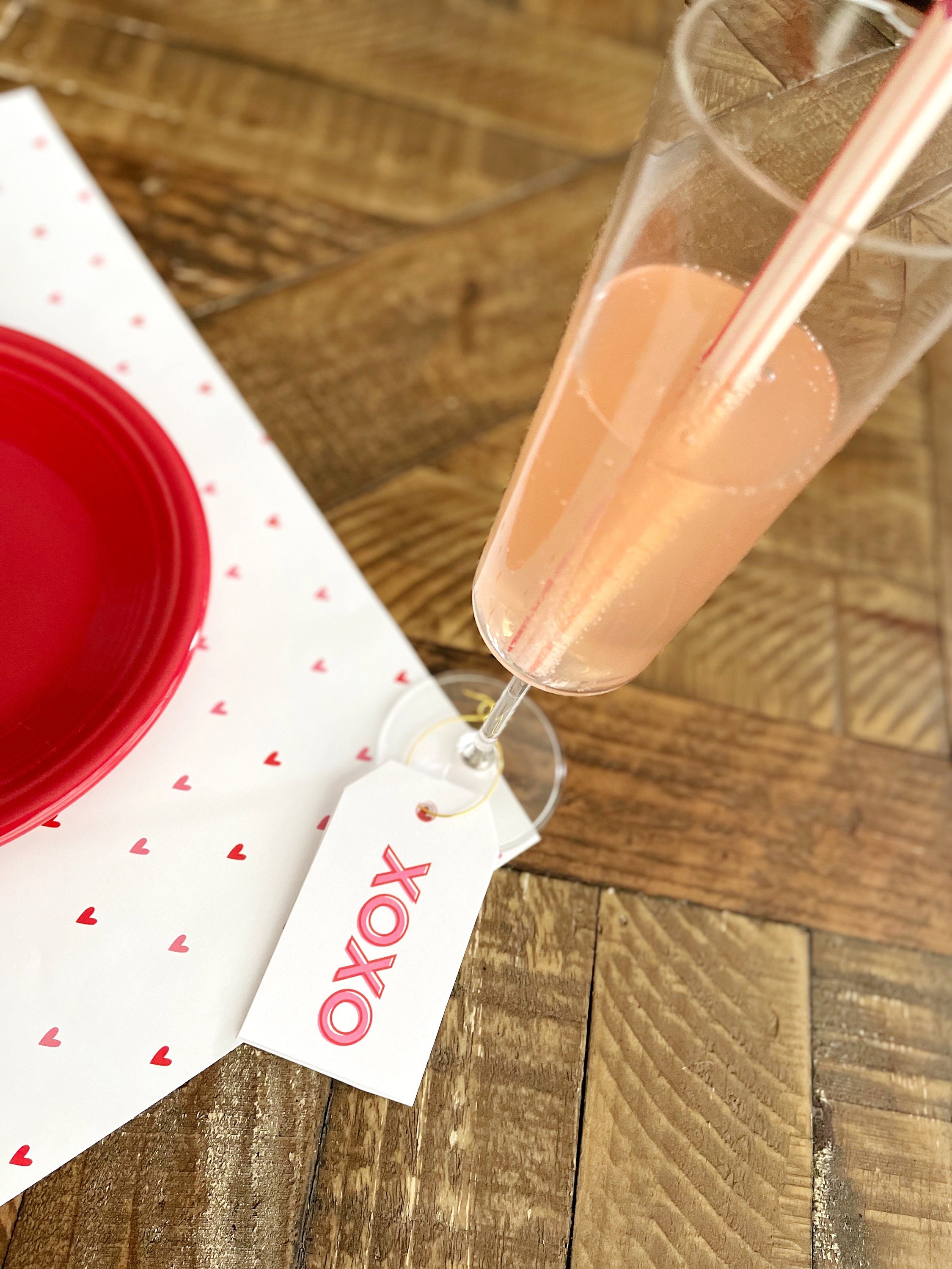 Printable Valentine's Day Gift Tag, XOXO Valentine Favor Tag, Printable ...